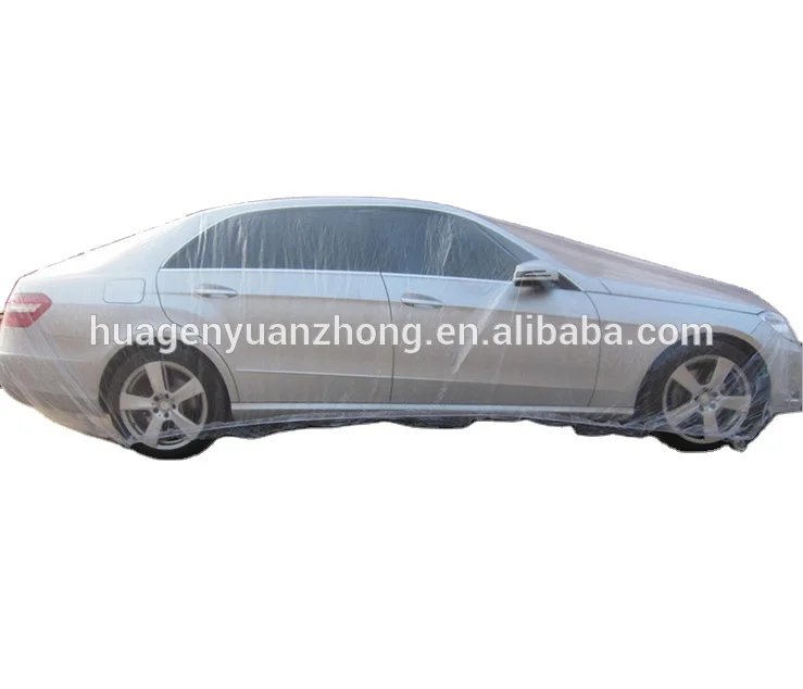Temporary Universal Disposable Clear Plastic Car Cover - Buy Car ...