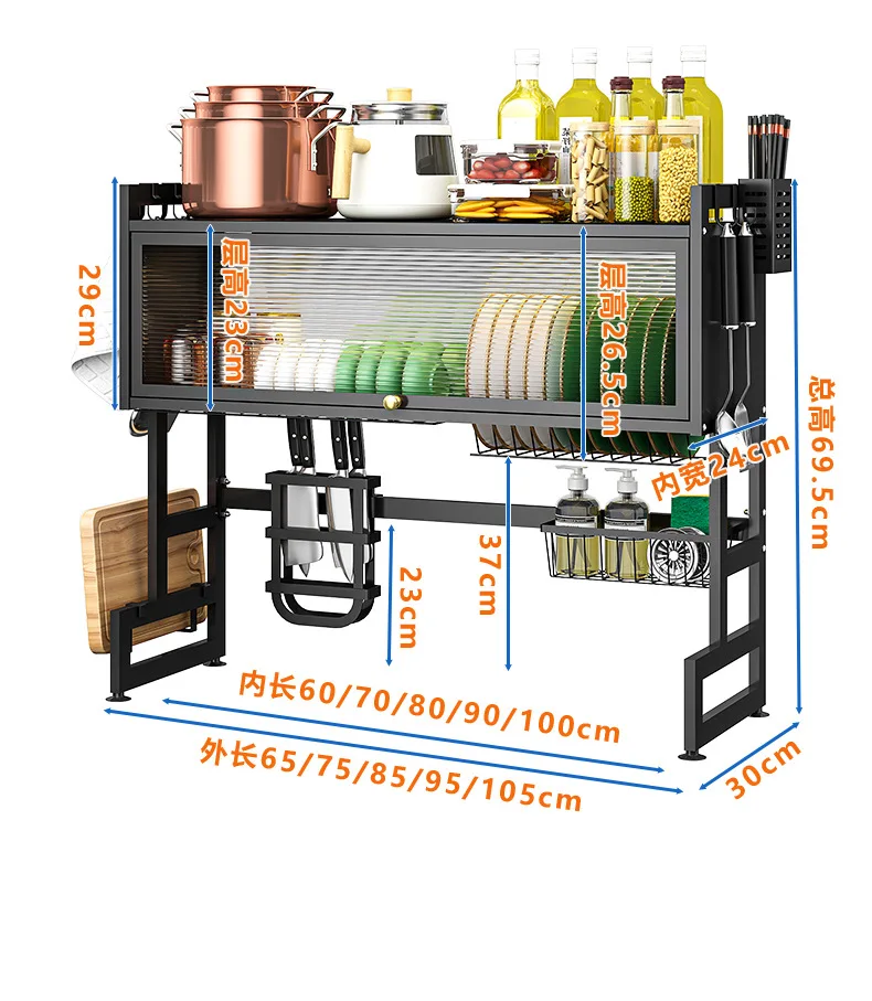 Stainless Steel 2 Tier Dish Rack - Efficient Kitchen Organizer