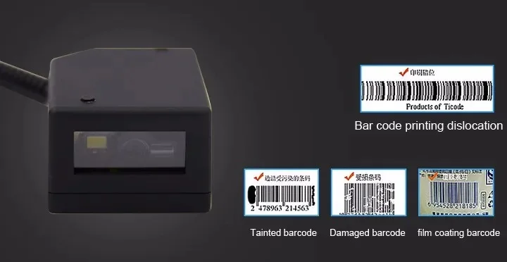 Automatic Fixed Installation Of Reader Bt Barcode Scanner 1d Cdd ...