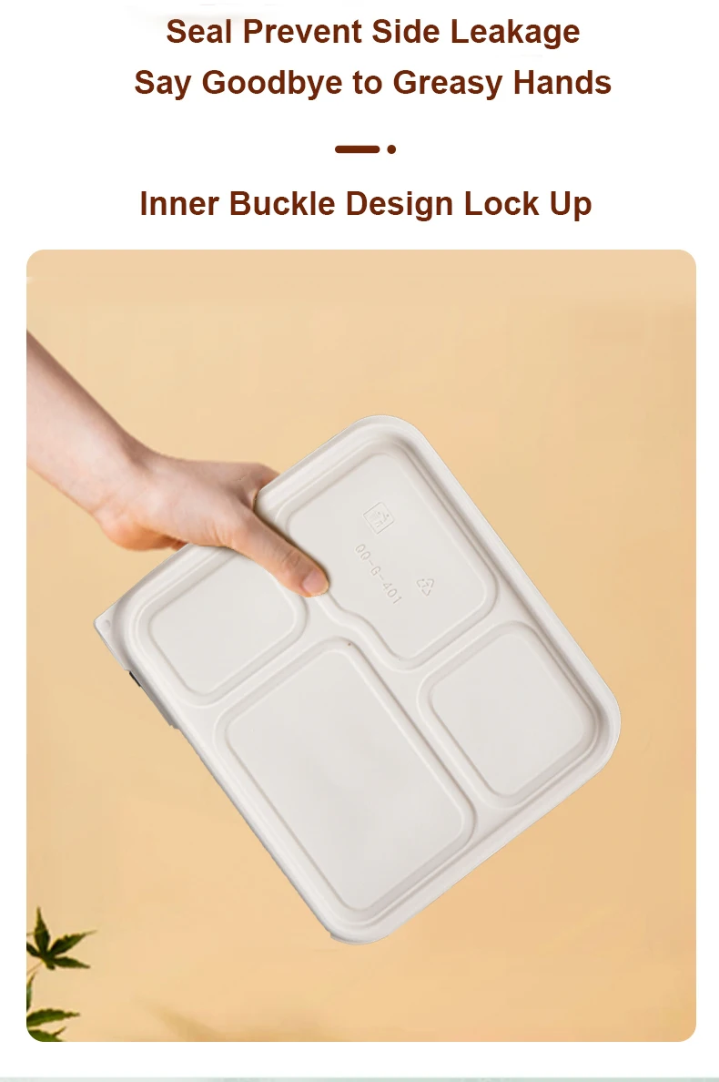 Compostable Eco-friendly Cornstarch Food Container Biodegradable ...