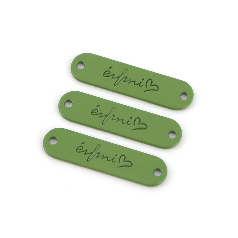 Gold Embossed Brand Luggage Purse Logo Labels Custom Metal Hang Tags ...