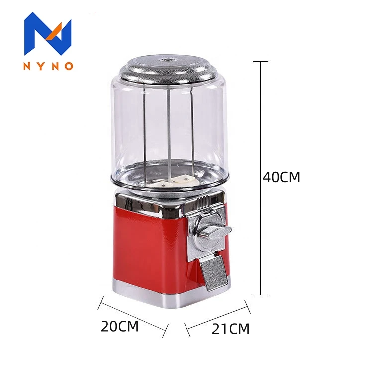 Bulk Coin Operated Gashapon Pink Gumball Machine Single Head Candy ...