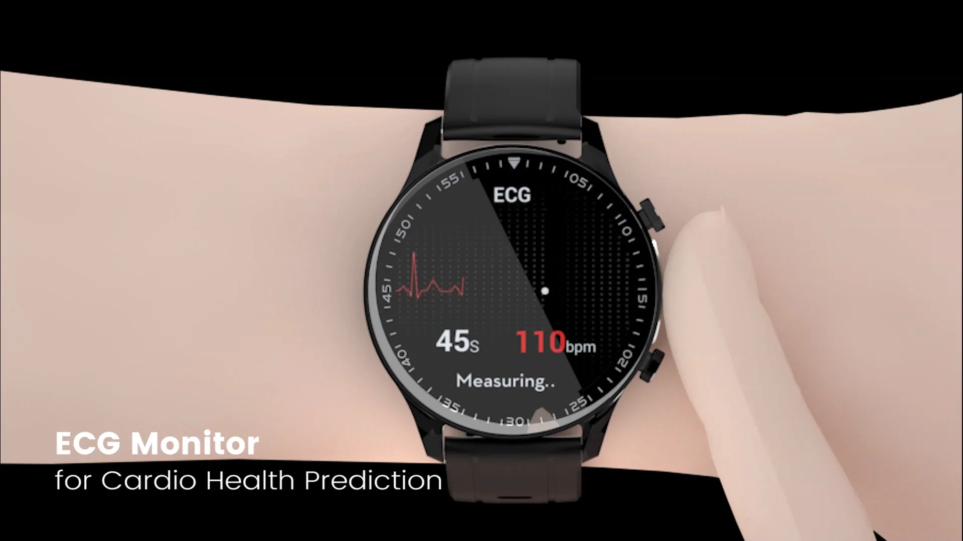 J-style 5atm Waterproof Smart Spo2 Ppg Watch Round Hd Amoled Screen 1. ...