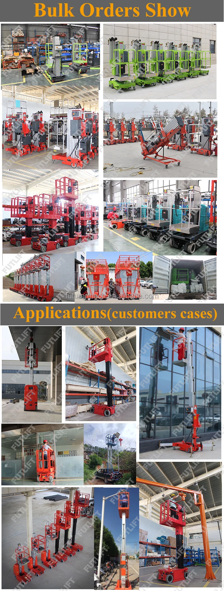 Light Weight Portable Mobile Platform Elevator Aluminum Solar Panel ...