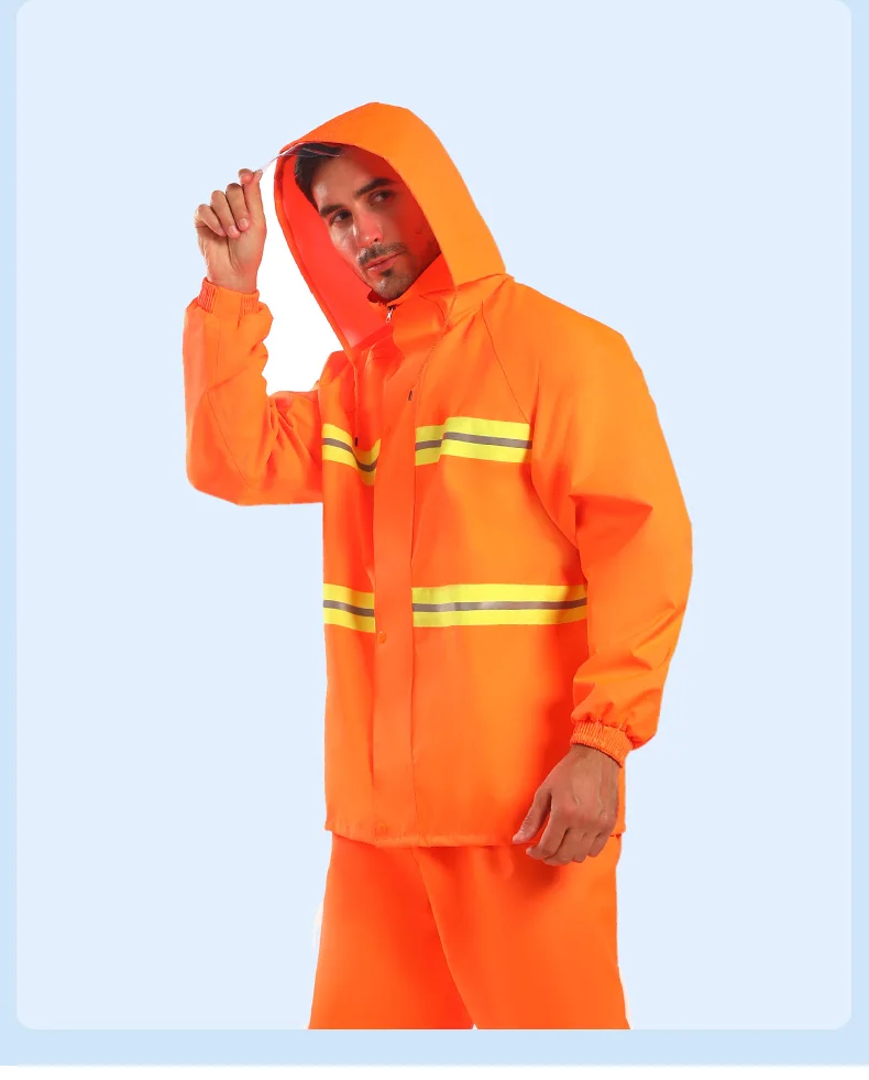 High Quality Waterproof Thick Double Layer Raincoat Split Adult ...