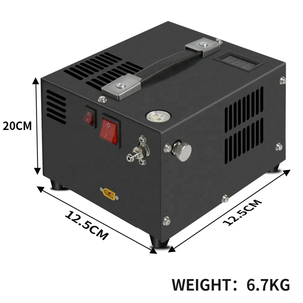 PCP 12V 110V 220V 350W 30mpa 4500psi 300bar Paintball Compressor