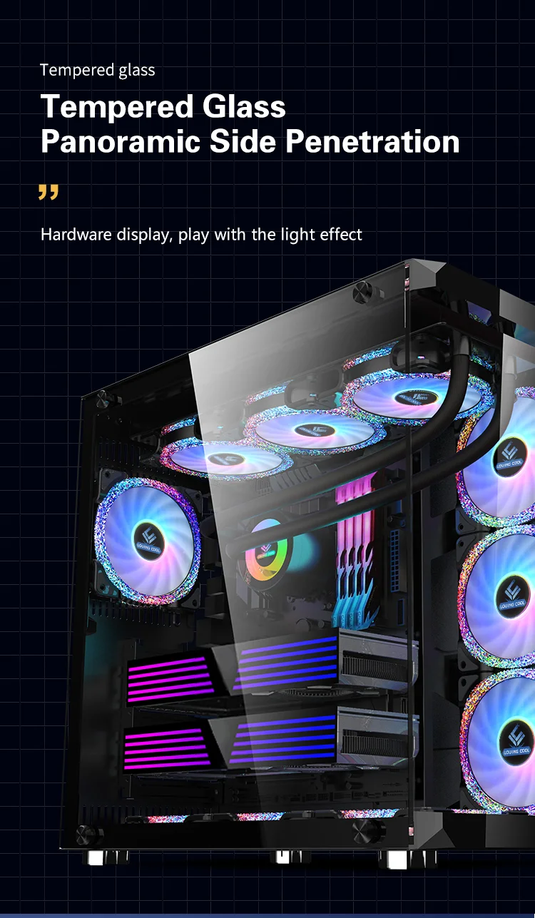 ATX /M-ATX PC Gaming Case for Desktop CPU Server Cabinet Computer Case ...