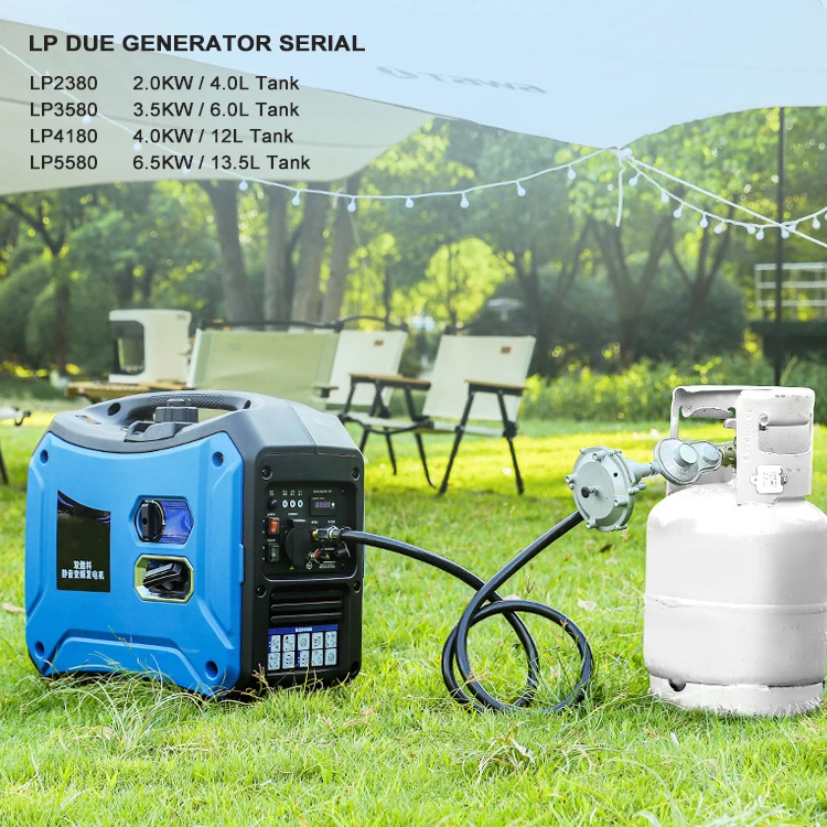 Pure Sine Wave Gasoline Inverter Generator 5kw Dual Fuel Epa Diesel ...