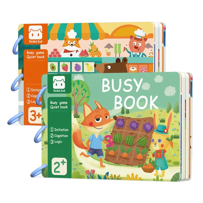 Children Montessori Preschool Busy Book Stickers Learning Sensory ...