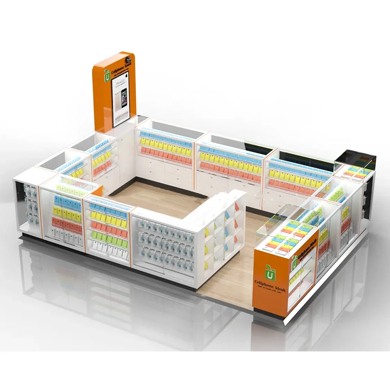 OEM Cell Phone Display Showcase Mobile Phone Kiosk Cell Phone ...