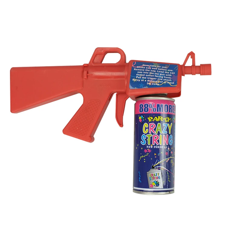 Custom Design Crazy Spray Party String Toy-Gun for Fun