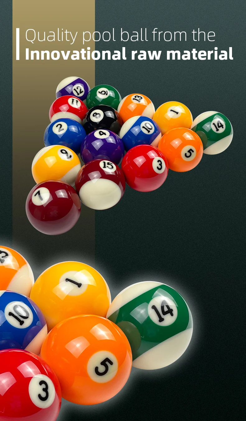 Hongjie Billiards Professional Manufacture 57.2mm 4a Grade Craft Resin ...