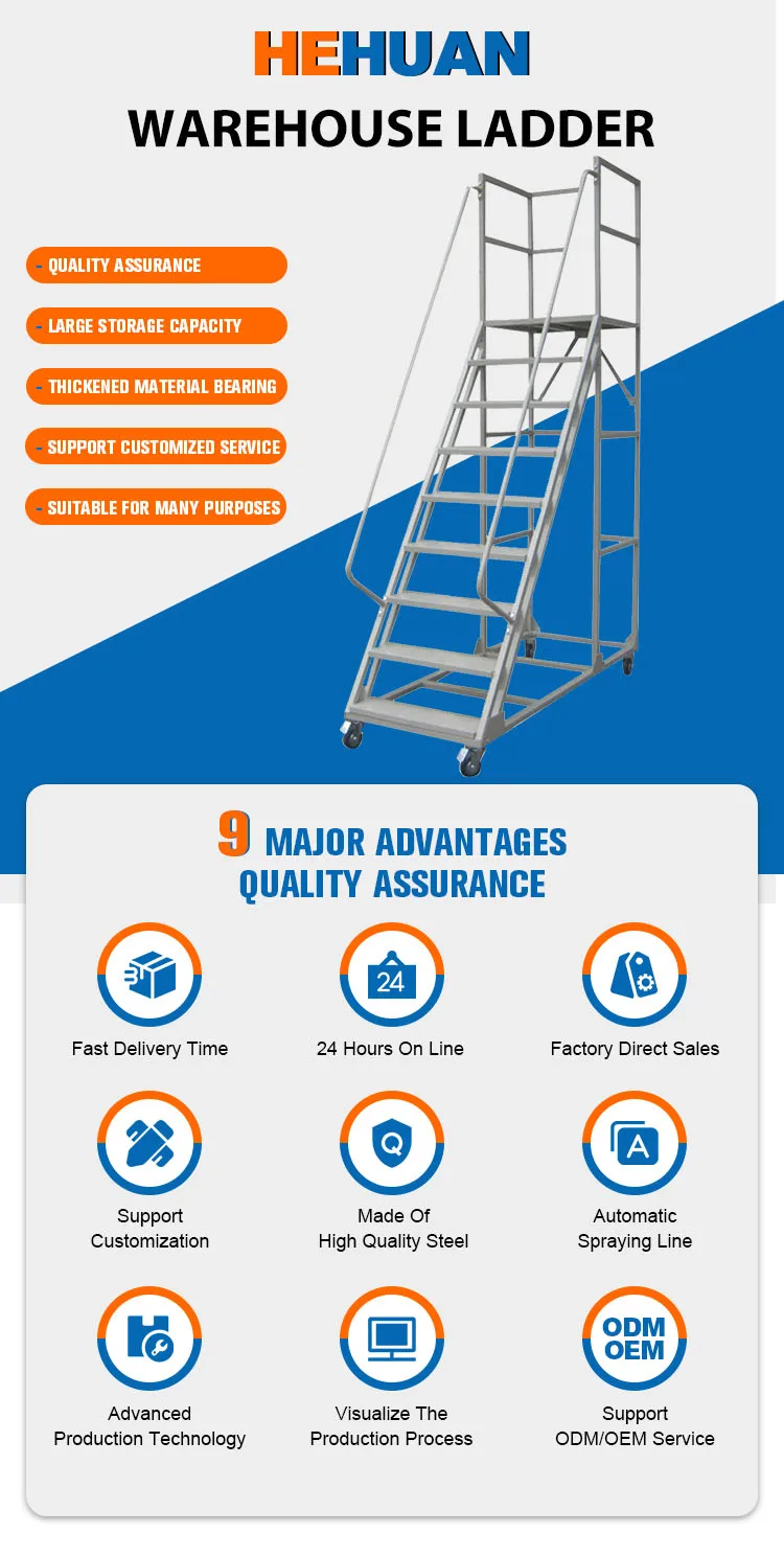 Multipurpose Supermarket Factory Movable Work Platform Steel Warehouse ...