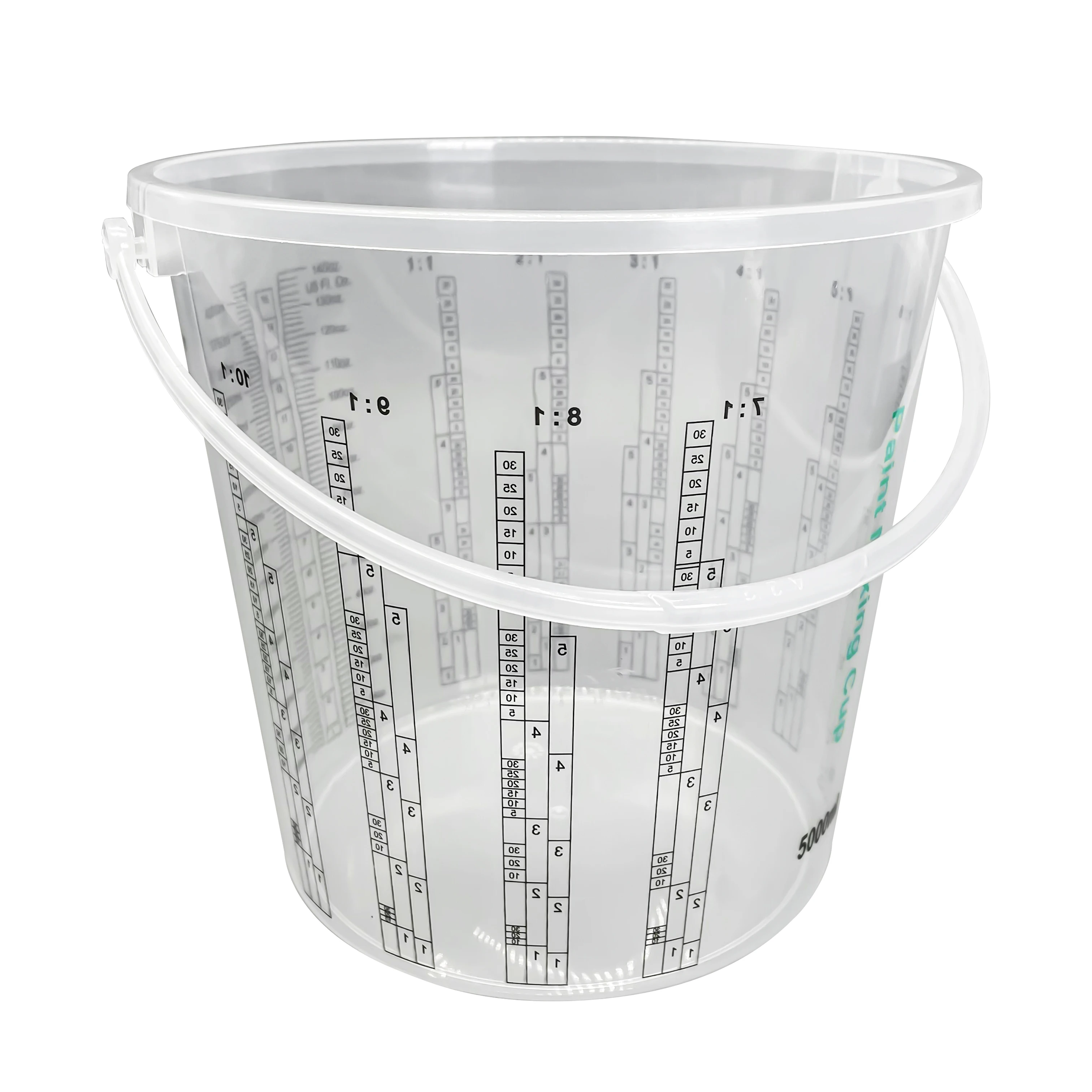 Custom Disposable Plastic Spray Mixing Measure Cup Large Paint Mixing Cups 5000ml 5l Liter - Buy ...