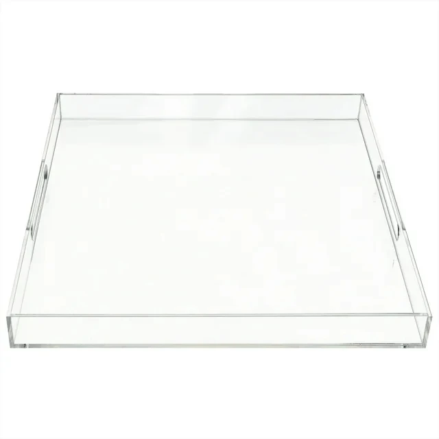 Large Custom Tray Luxury Kitchen Food Serving Tray Clear Acrylic Fruit ...