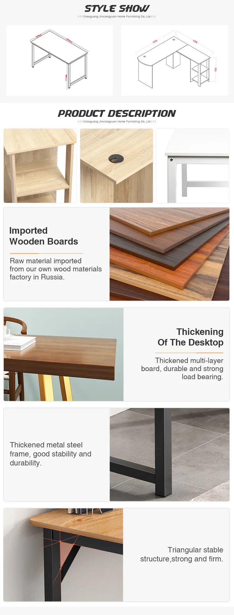 Modern Luxury Wooden Office Desk Workstation Table Designs Ceo Boss ...