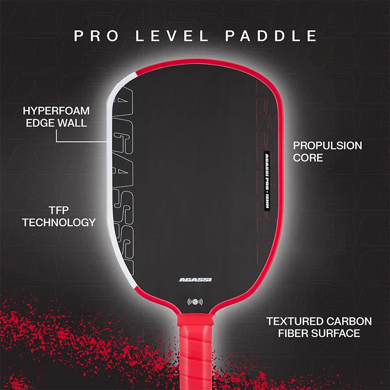 Agassi Pro TFP Pro Player Edition Pickleball Paddle USAPA Approved 16mm ...