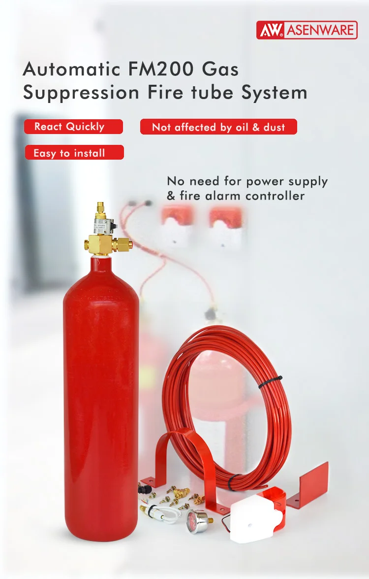 Automatic Fire Detection Tube System with FM200/CO2/N1230 Agent