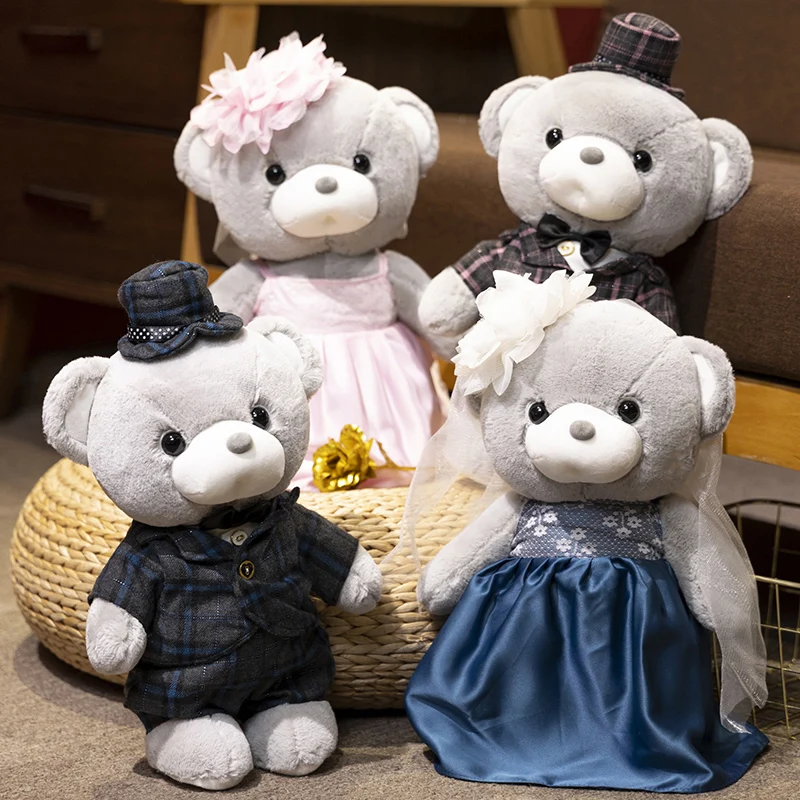 Wholesale Couple Outfit Teddy Bear Plush Toys Birthday Valentines Day ...