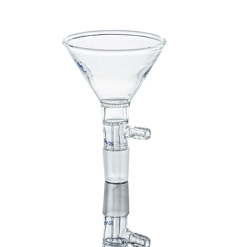 Laboratory triangle cone shape glass vacuum Suction Filter Funnel with ...