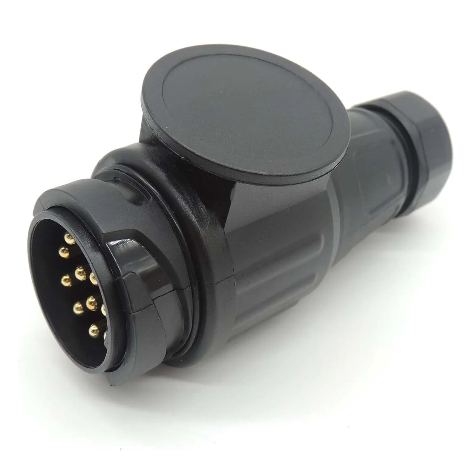 Hisport 13pin Trailer Plug Socket 12v Waterproof Adaptor Female ...