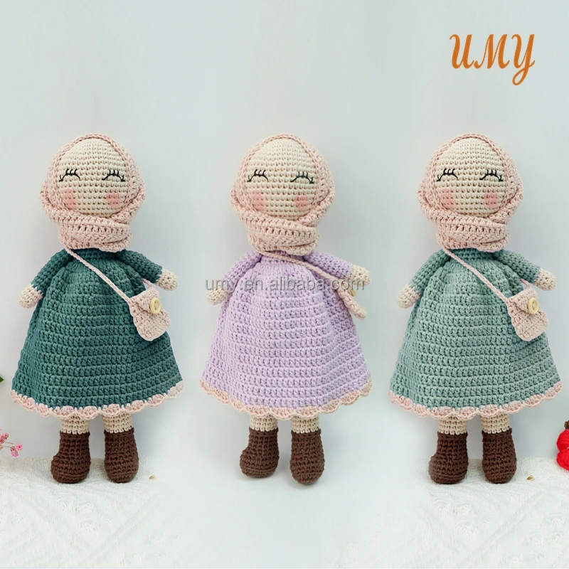 Baby Knitted Islamic Crochet Tricot Dolls Hijab Muslim