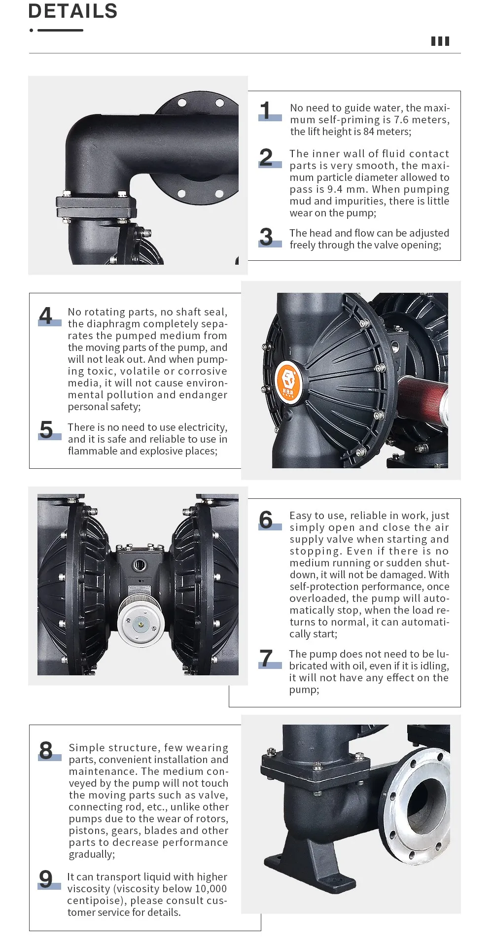 QBY4-125L pneumatic diaphragm pump_QBY_Air Operated Double Diaphragm Pumps_GODO PUMPS