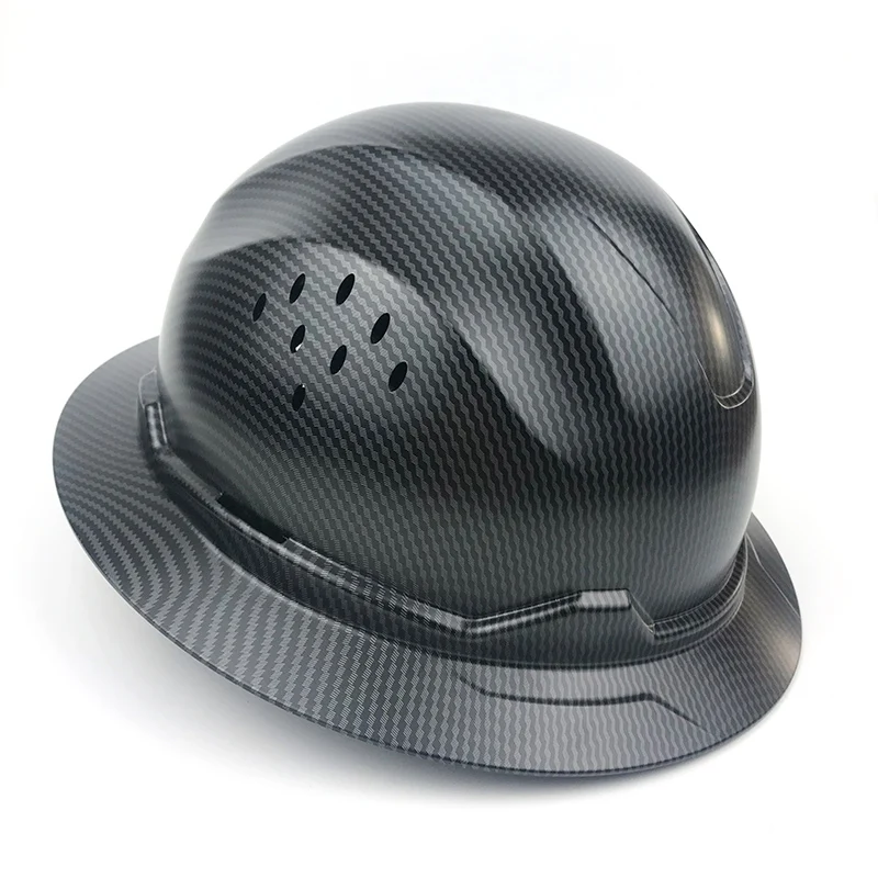 ANT5PPE Carbon Fiber Custom Design Full Brim Hard Hat Vented ...