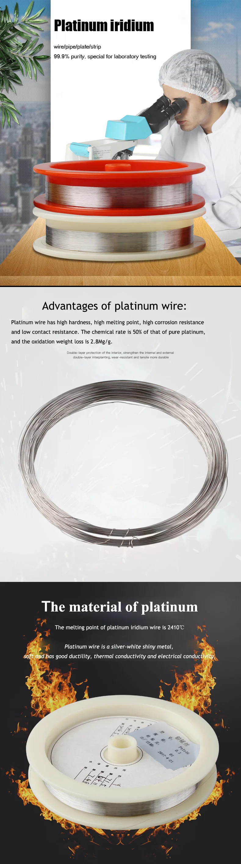 Platinum Iridium (ptir) - High Purity for Medical & Electrodes