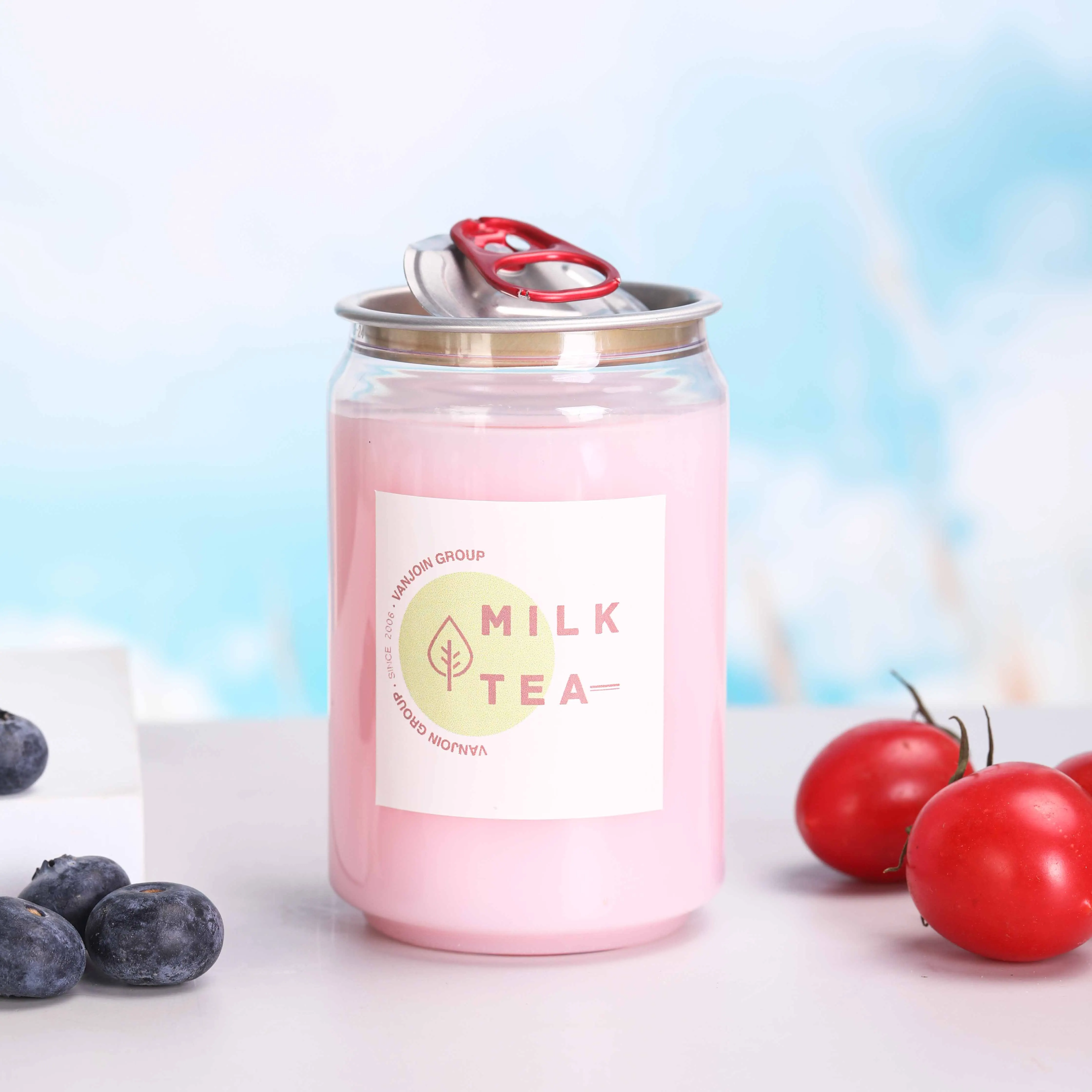 Plastic Easy Open Juice Round Soda Cans With Lids 350ml 500ml Wholesale ...