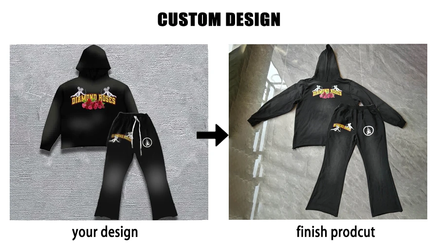 Shop Custom Distressed Embroidery Patch Hoodie & Sweatpants