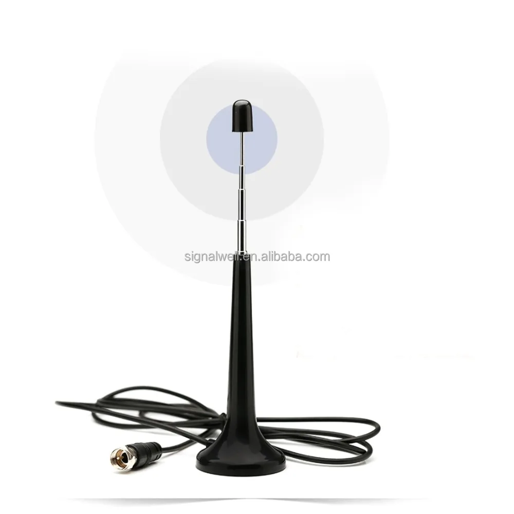 Telescopic Aerial 74-862mhz Radio Tv Fm Dtmb Antenna 15dbi High Gain ...