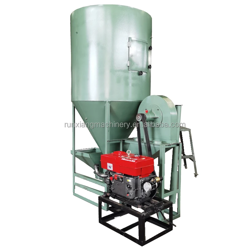 Cow/chicken/horse/cattle Pig Feed Mixer Grinder Poultry Feed Grinding ...