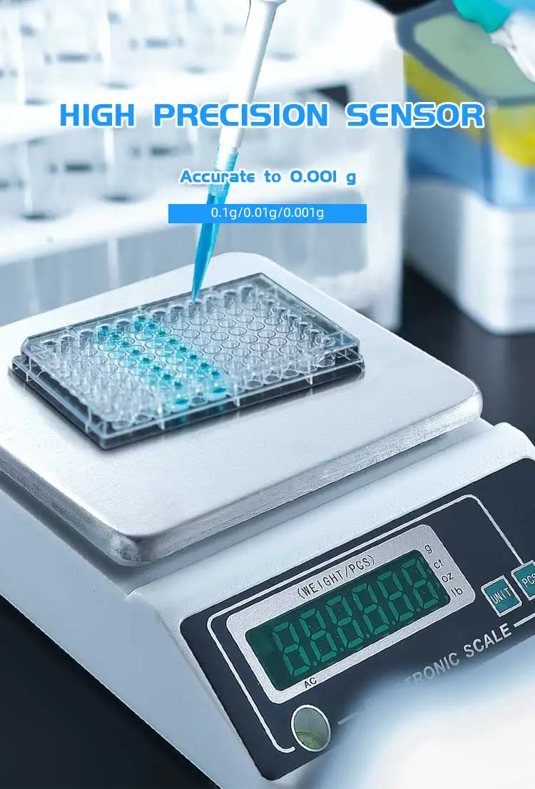 Digital Weights Scales 2kg/0.01g Electronic Laboratory Balance ...