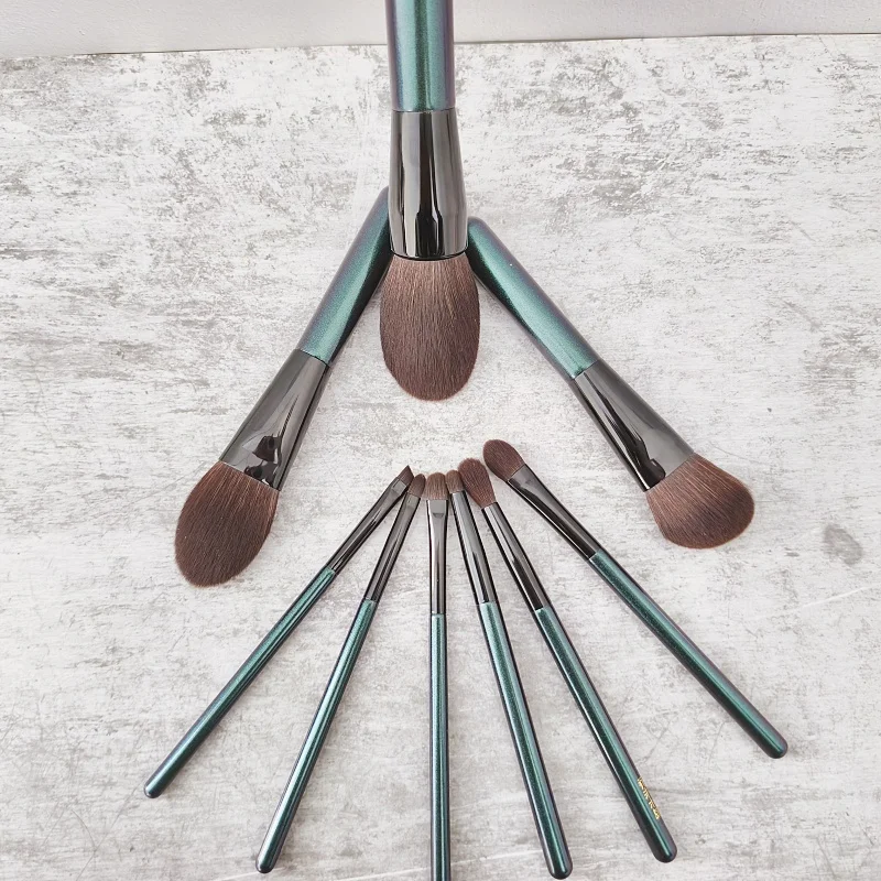 9 Mori Green Makeup Brush Set a Full Set of Premium High Appearance ...