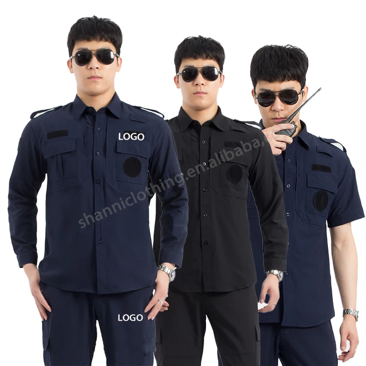 Uniform Shirt Security Guard Uniforms Different Colors Long Sleeve ...