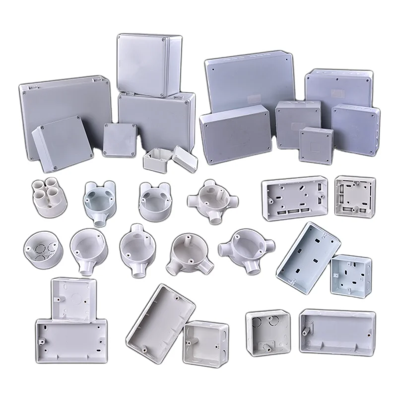 Project Enclosure White Junction Plastic Safety Socket Switch Bottom ...