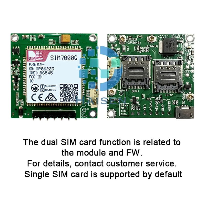 HAISEN Original SIMCOM SIM7000G Core Board SIM7000G Development Board LPWA+NBIOT+CATM+GPS ...