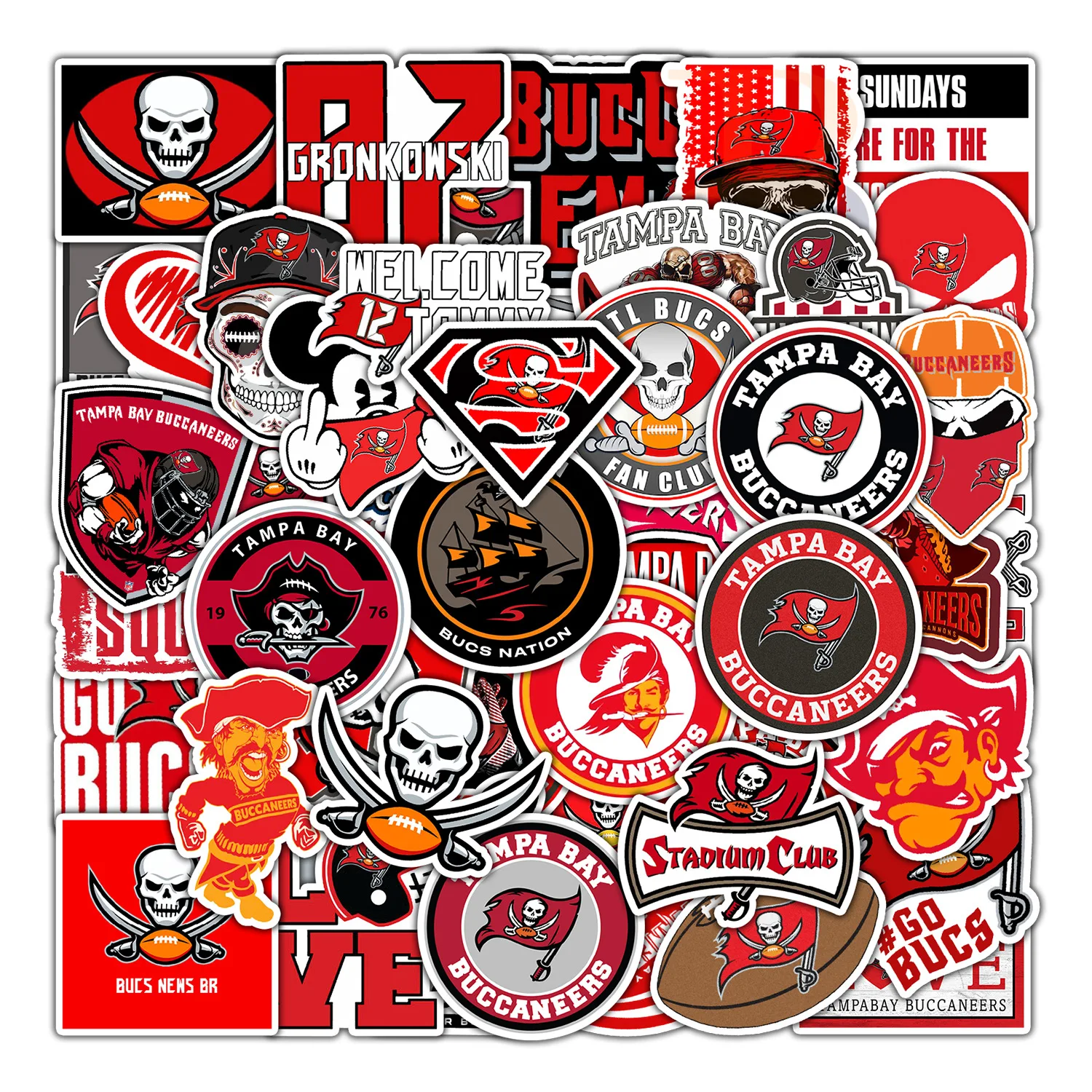 50Pcs Waterproof NFL Football Decorative Stickers & Custom Labels OEM