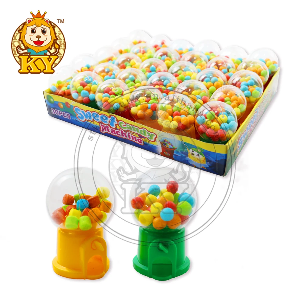 Funny Small Candy Dispenser Mini Gumball Machine Mixed Fruit Flavor ...