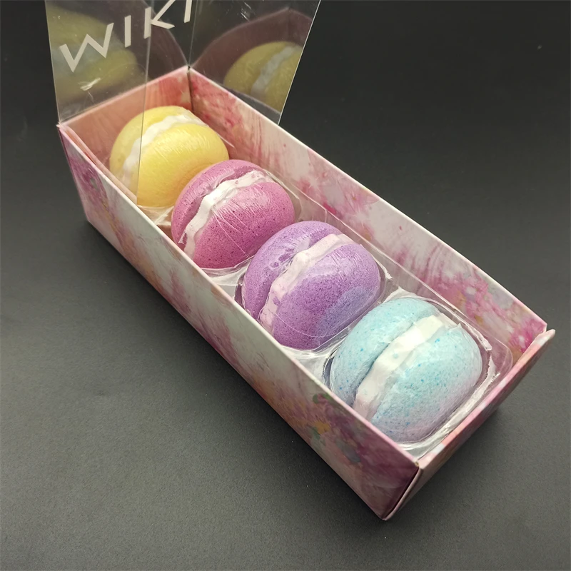 Wholesale Private Label 100% Organic Vegan Macaron Bath Bombs Set Low ...