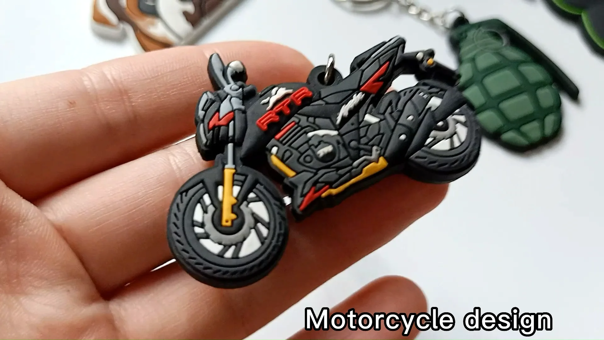 No Moq Custom 2d Soft Pvc Keychain Key Chain Rubber Keychains Silicone ...