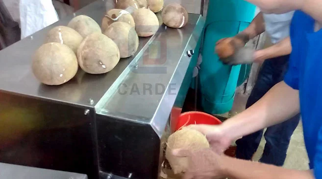 Manual Coconut Shell Dehusking Shelling Peeling Machine Dehusker to ...