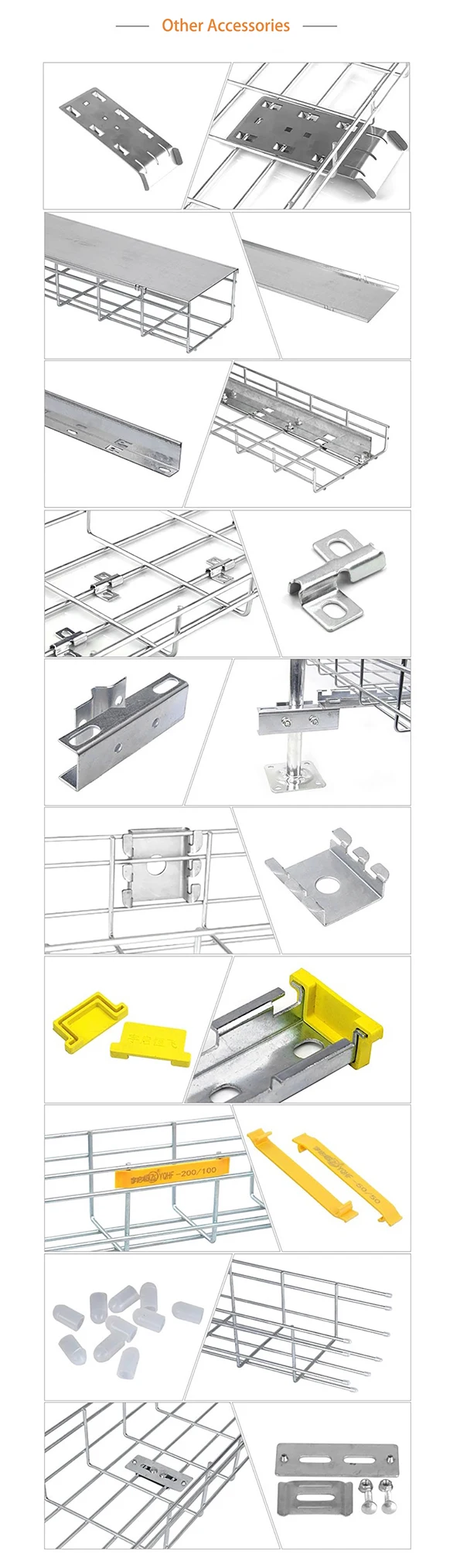 Galvanized Cable Tray Grid Bridge 100*200 Galvanized 304 Stainless ...