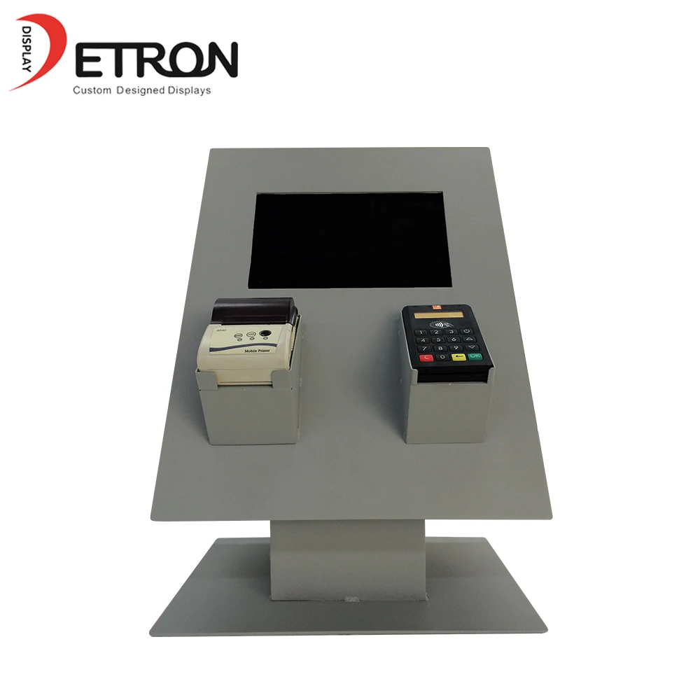 Custom Metal Pos Display Stand Credit Card Machine Display Counter Top ...