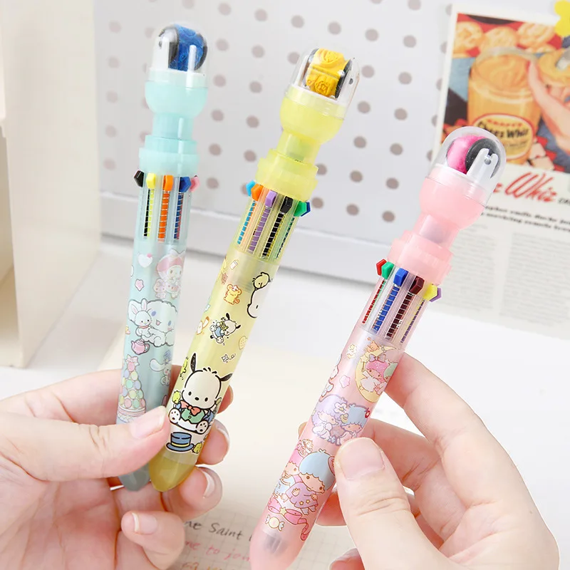 Cartoon Roller Seal Ten Color Ballpoint Pen With High Appearance Value ...
