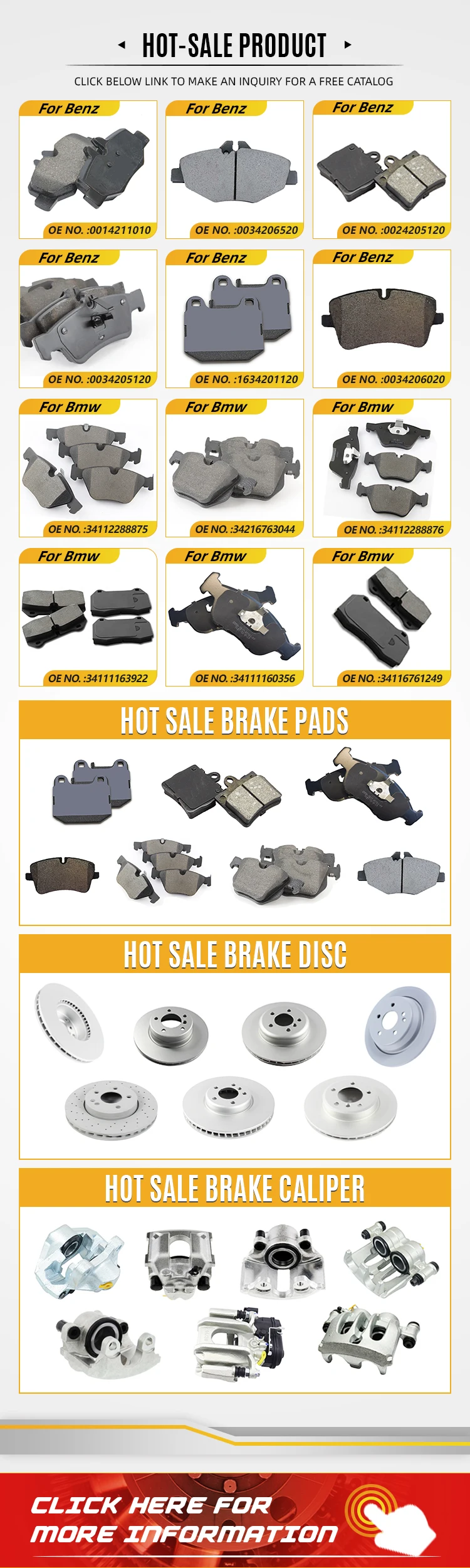 9064210400 W906 W447 W639 Unimog Pad Brake Pads For Mercedes Sprinter ...