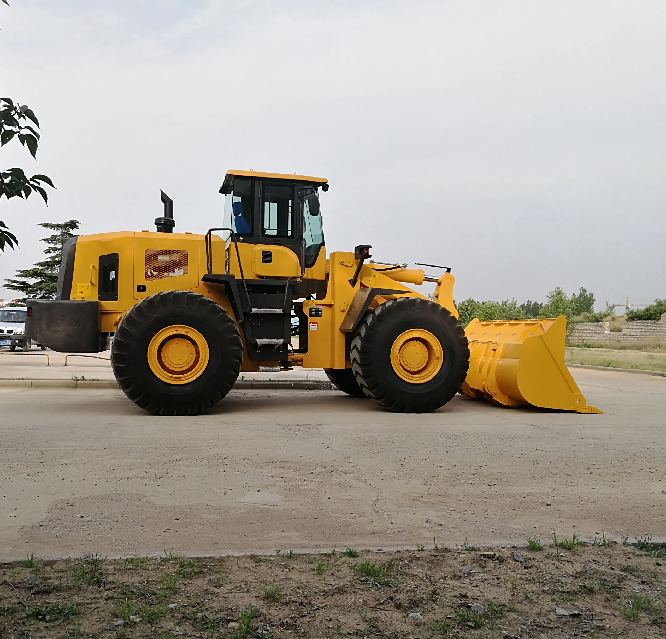 Large Front End Loader Tractor 3 To 6 Ton Multifunction Wheel Backhoe ...