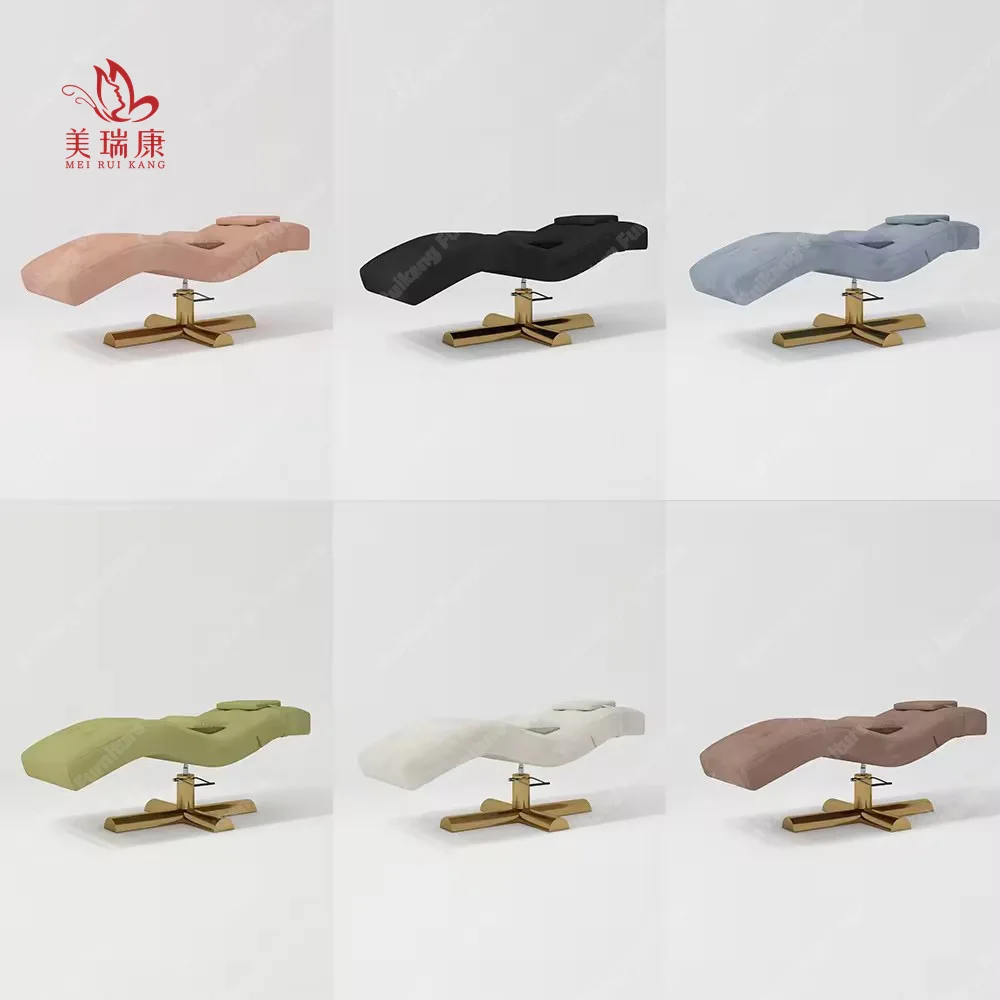 Lifting Adjustable Luxury Curved Aesthetic Lash Extension Bed Lounger ...