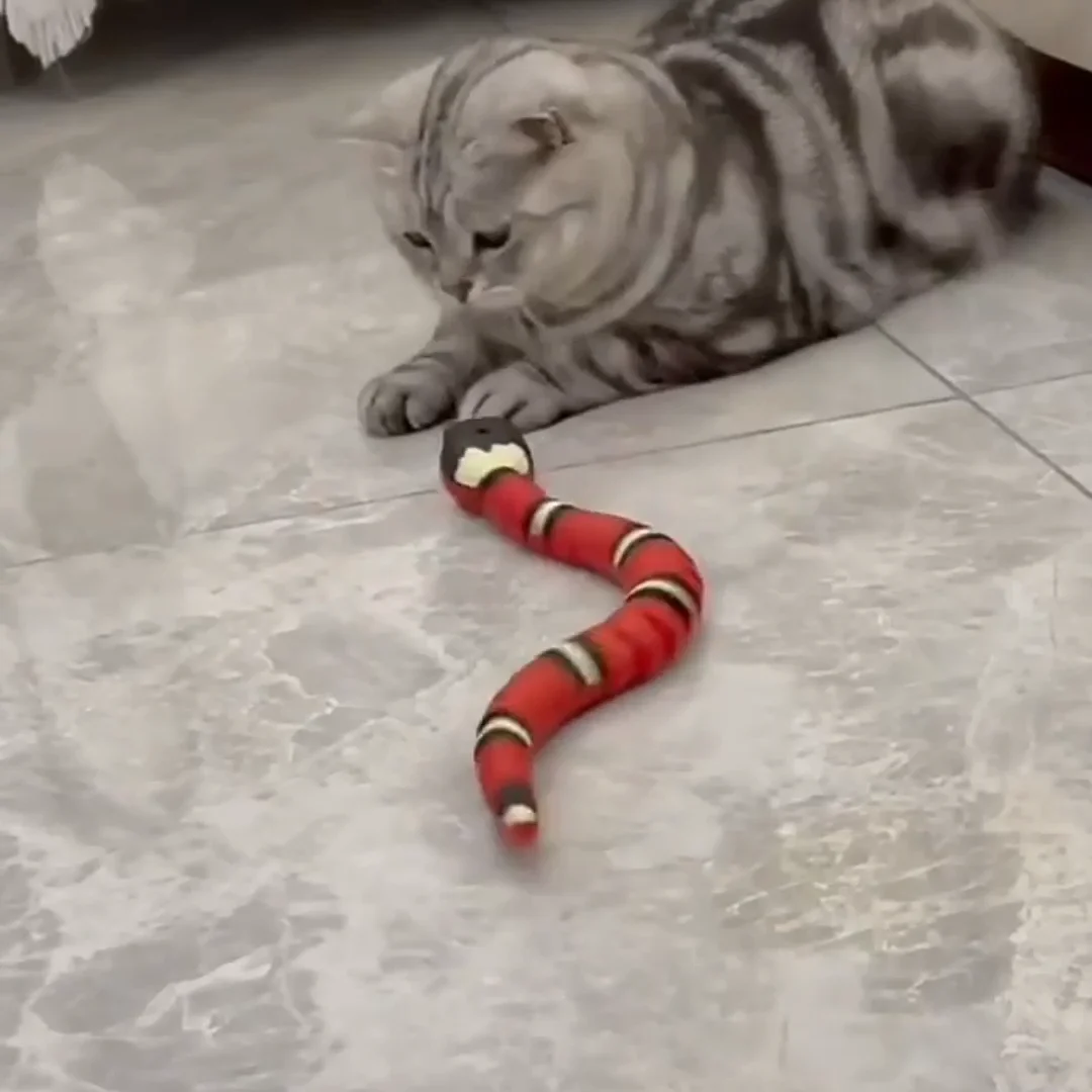 Smart Sensing Snake Cat Toys - Interactive & USB Chargeable